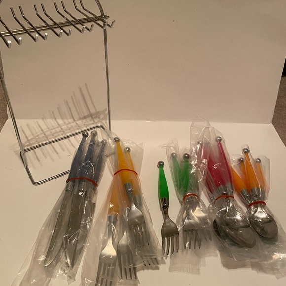 Gibson | Dining | Gibson Art Deco Stainless Steel Flatware Silverware ...